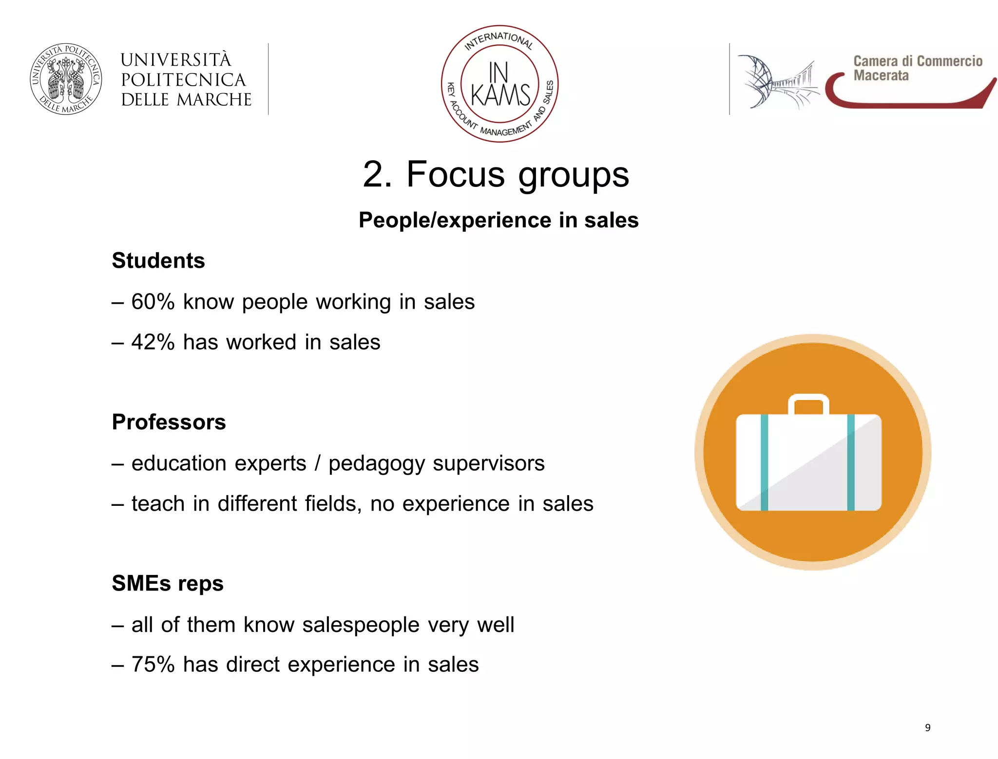 Focus Group Presentation UNIVPM | PDF