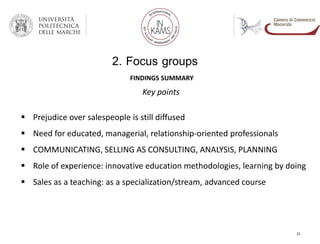 Focus Group Presentation UNIVPM | PDF