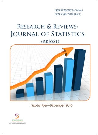 Research & Reviews: Journal of Statistics vol 5 issue 3 | PDF