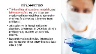 research safety in laboratory ,welfare of animal use in research - .pptx