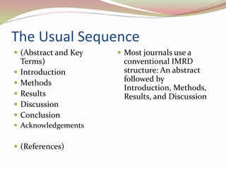 UNDERSTANDING A RESEARCH ARTICLE | PPT