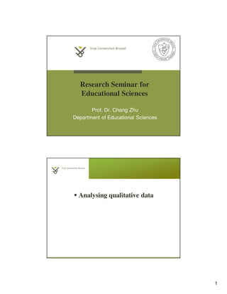 Research seminar lecture_10_analysing_qualitative_data | PDF