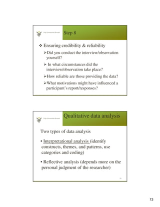 Research seminar lecture_10_analysing_qualitative_data | PDF