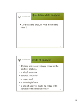 Research seminar lecture_10_analysing_qualitative_data | PDF