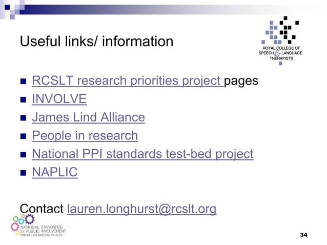 RCSLT Research Priority Setting Project | PPT