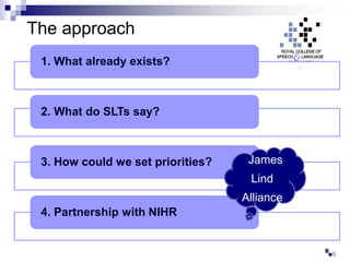 RCSLT Research Priority Setting Project | PPT