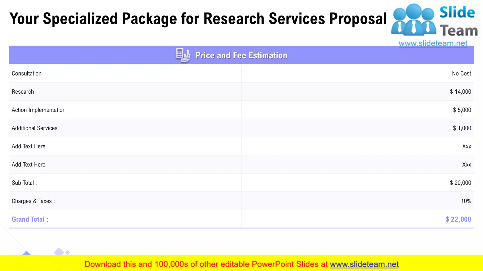 Research Services Proposal PowerPoint Presentation Slides | PPT