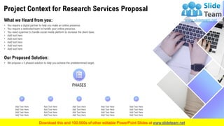 Research Services Proposal PowerPoint Presentation Slides | PPT