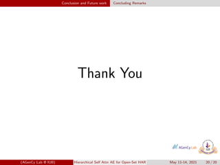 Hierarchical Self Attention Based Autoencoder for Open-Set Human Activity Recognition ...