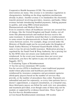 Research several types of reimbursement methods for healthcare for.docx ...