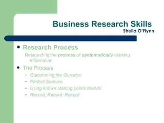 Research skills for journalists | PPT | Search | Internet