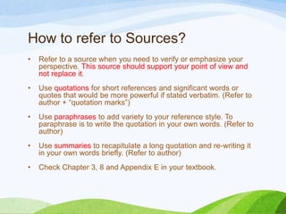 Research skills final revision | PPT