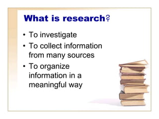 Research skills presentation2 | PPTX