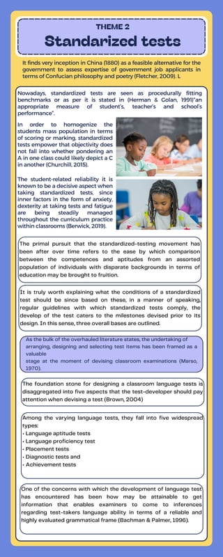 Theme 2 - Standarized tests | PDF | Standardized Testing | Educational ...