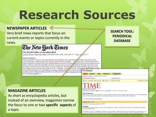 Research Sources and Techniques | PPTX