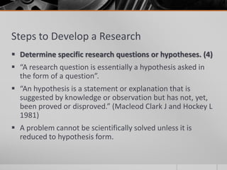 Research steps | PPT