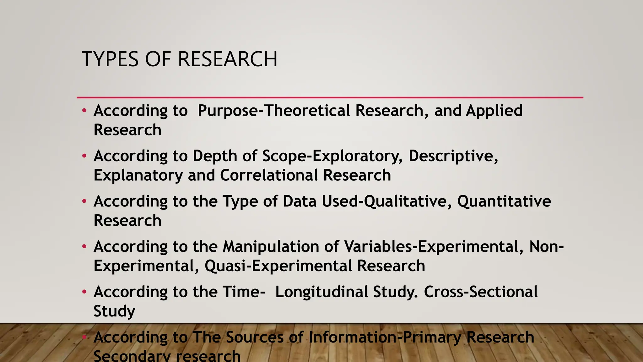 Research Designs: Descriptive, Correlational and Experimental | PPTX