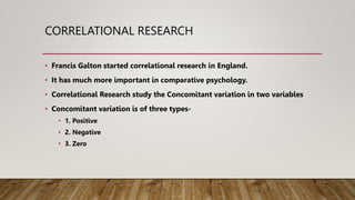 Research Designs: Descriptive, Correlational and Experimental | PPTX