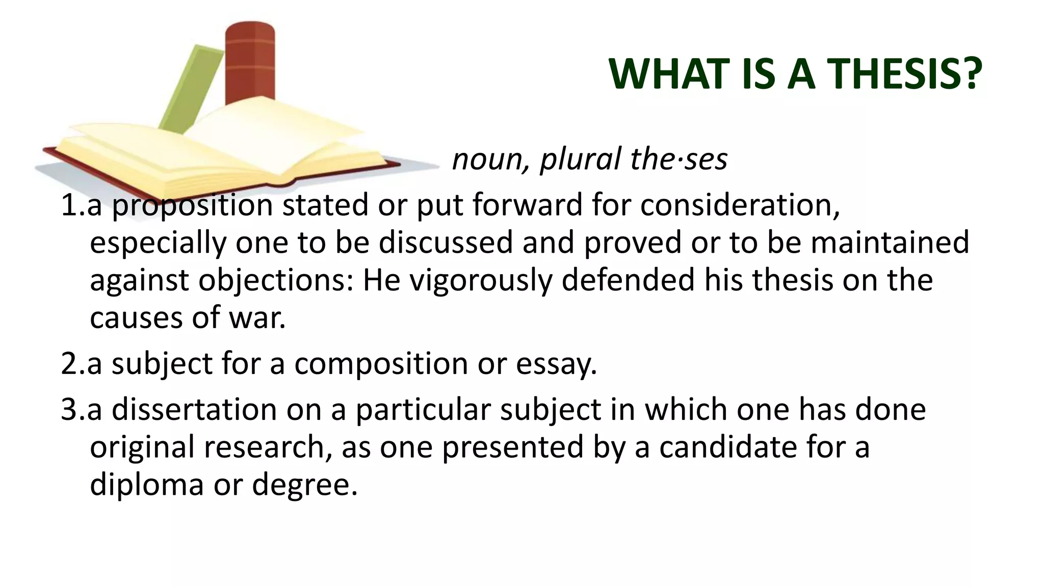 What is Thesis | PPTX
