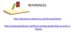 What is Thesis | PPTX