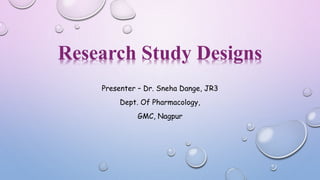 Research study designs1 | PPT