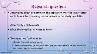 Research study designs1 | PPTX
