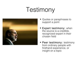 Research supporting ideas | PPT