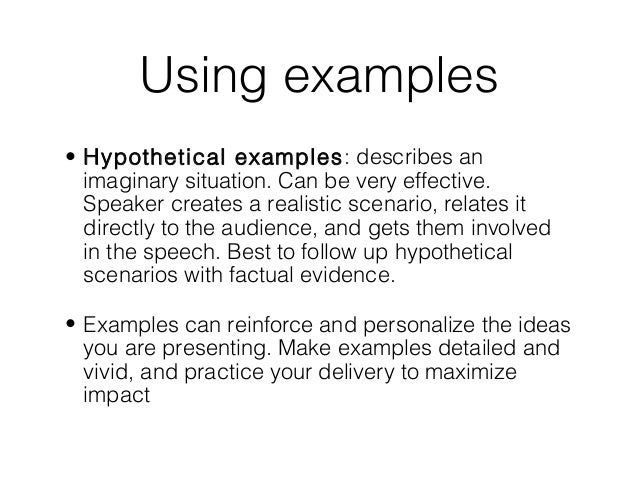 Research supporting ideas