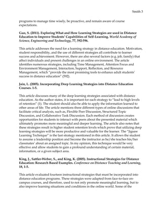 ED ET 755 - Research Synthesis | DOCX | College Planning | College ...