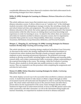 ED ET 755 - Research Synthesis Assignment | PDF