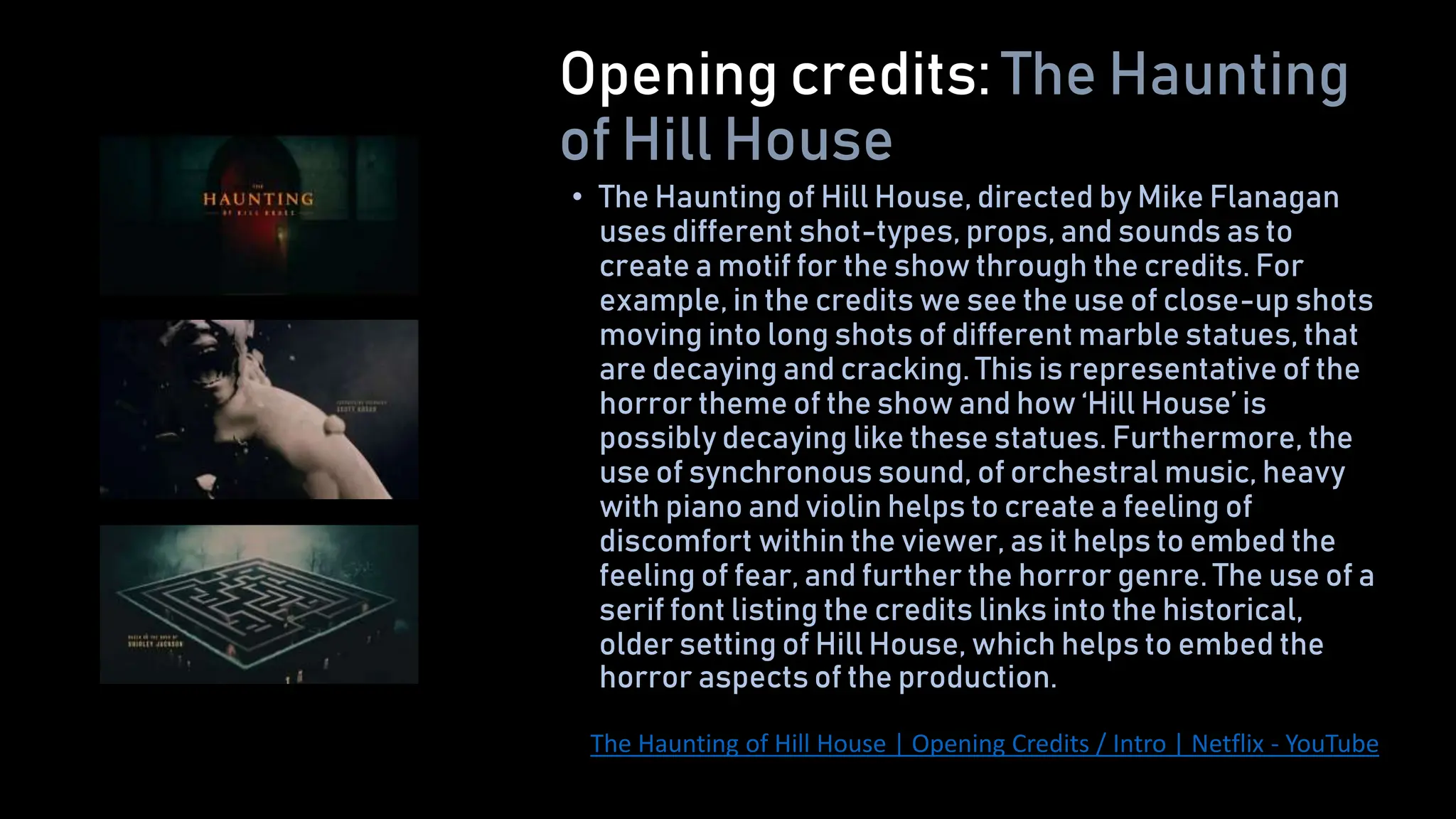 Conventions of a Sci-Fi/Horror series analysis. | PPTX