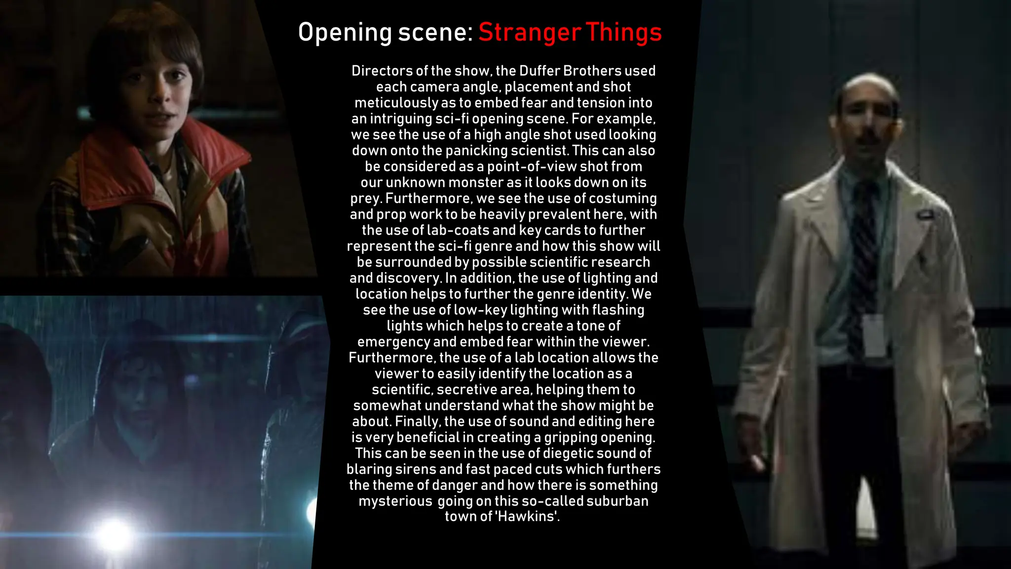 Conventions of a Sci-Fi/Horror series analysis. | PPTX