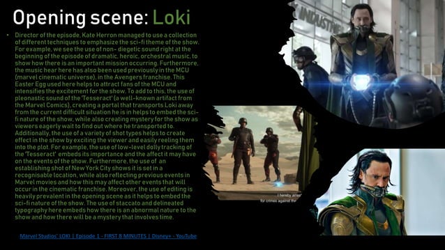 Conventions of a Sci-Fi/Horror series analysis. | PPTX