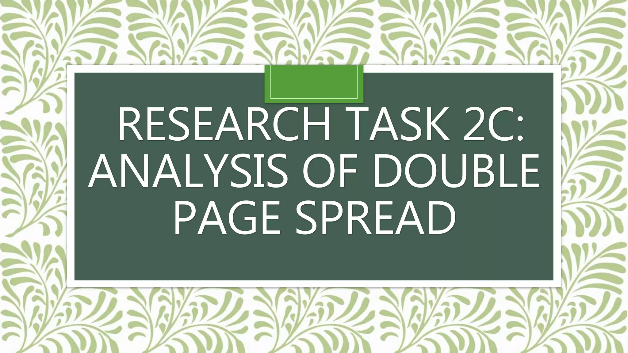 Research task 2c | PPT
