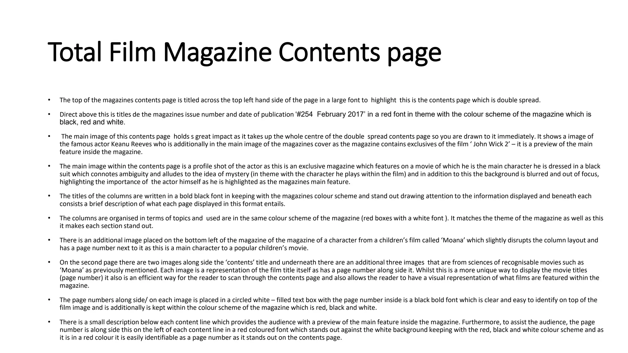 Graphic Elements of Film Magazines | PPTX