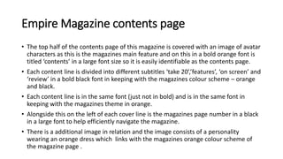 Graphic Elements of Film Magazines | PPTX