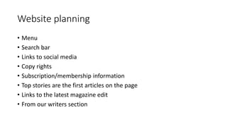 research task 7 website planninggggggggg | PPT