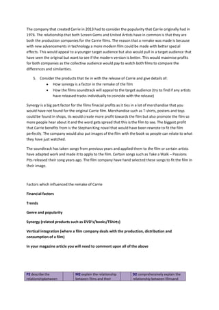 Research task carrie | DOCX