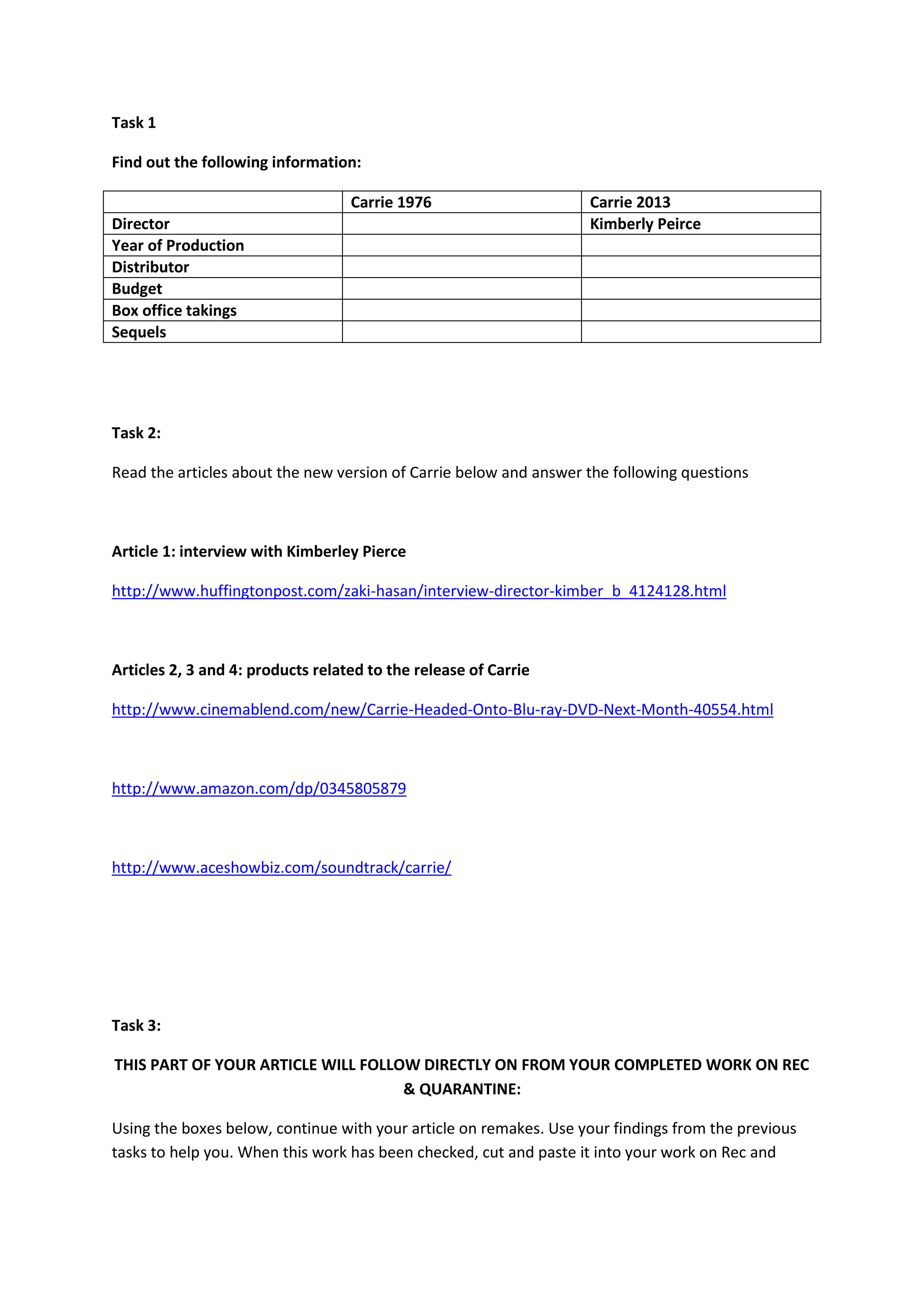 Research task carrie | DOCX