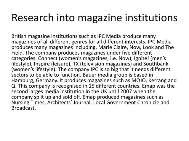 Research Tasks | PPTX