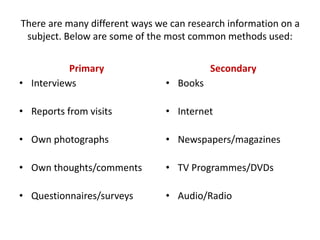 Research techniques part 2 | PPTX