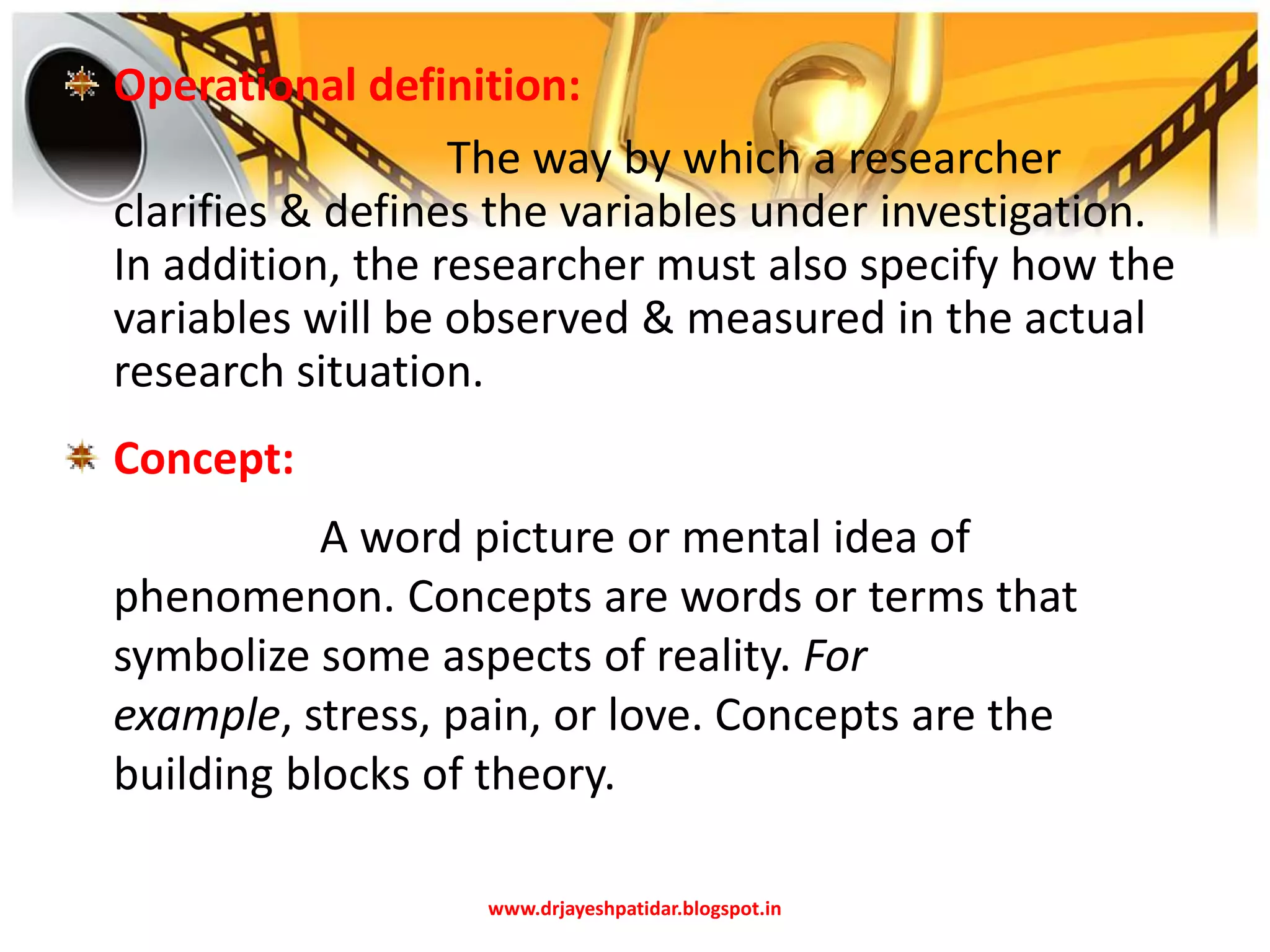 Research terminology | PPSX