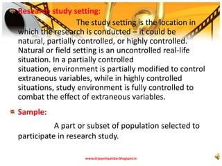 Research terminology | PPSX