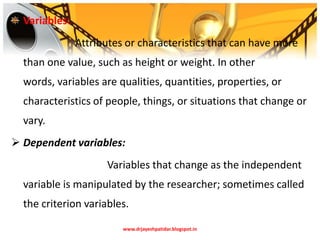 Research terminology | PPT