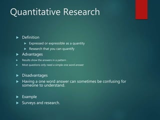 Research theory | PPTX