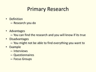 Research theory pro forma hl 2 | PPT