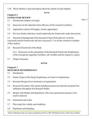 Research Thesis Format | PDF