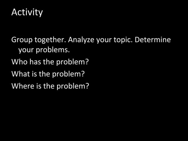 Research title & knowing the problem | PPT