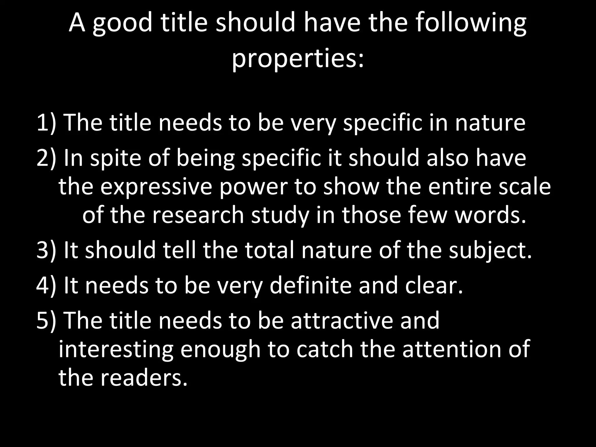 Research title & knowing the problem | PPT