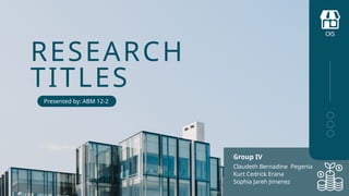 Research Titles (Concept Map) SFP AND SCI.pptx